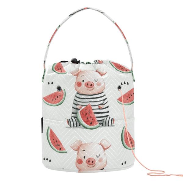 ・Fashion: The yarn bag is made of 100% polyester wave stitched material, which is reusable, practical, stylish and uniqu...