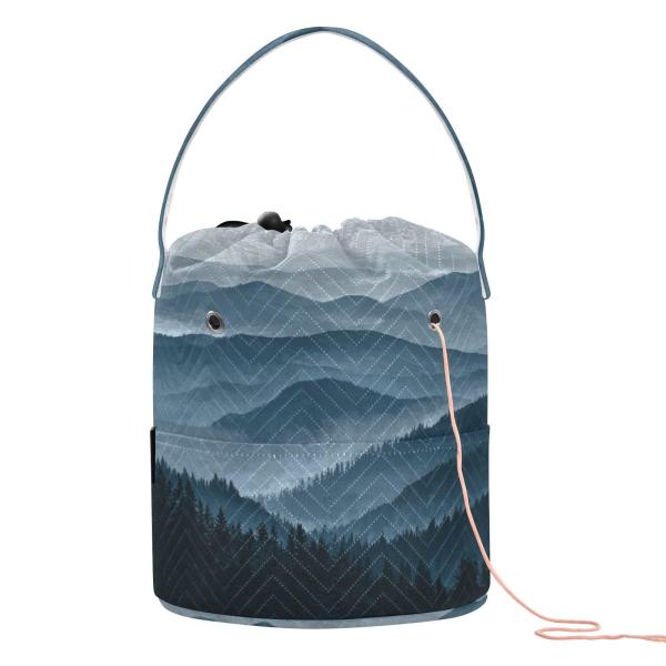 ・Fashion: The yarn bag is made of 100% polyester wave stitched material, which is reusable, practical, stylish and uniqu...