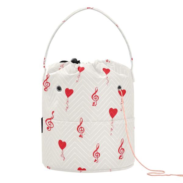 ・Fashion: The yarn bag is made of 100% polyester wave stitched material, which is reusable, practical, stylish and uniqu...