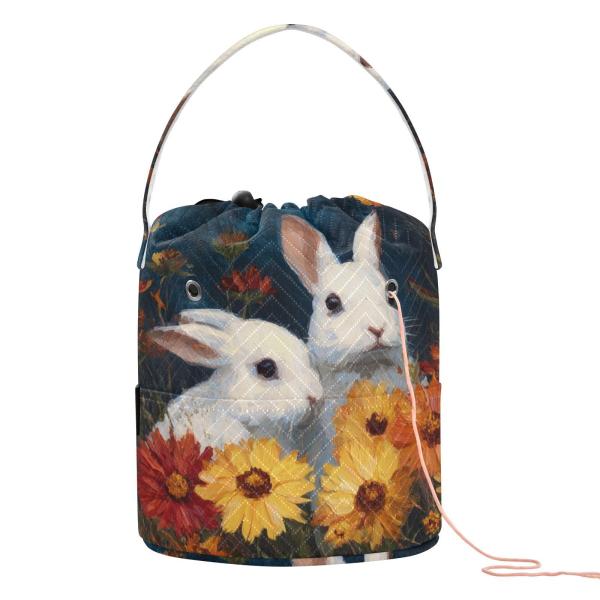 ・Fashion: The yarn bag is made of 100% polyester wave stitched material, which is reusable, practical, stylish and uniqu...