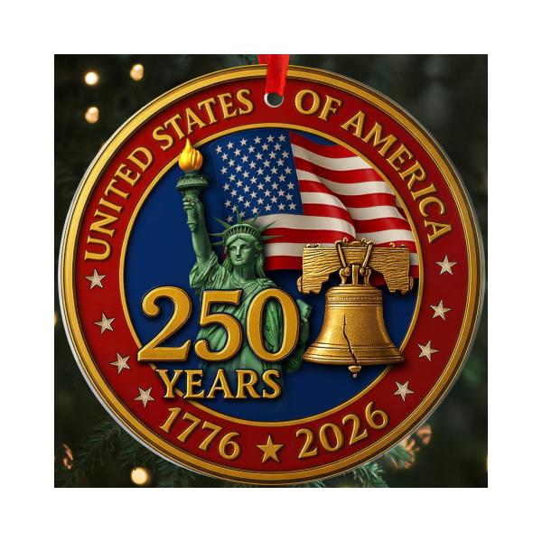 ・Celebrate 250 Years of Freedom - Mark the USA 250th anniversary with this stunning United States 250th Anniversary Bell...