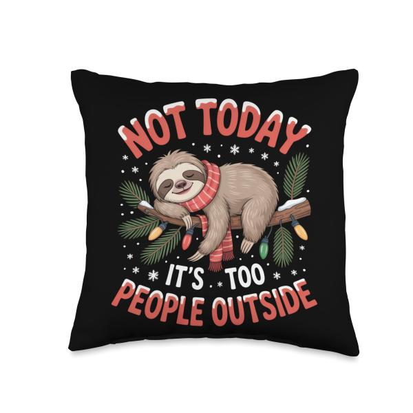 ・Ideal for introverts who love sloths and humorous sayings, designed to capture the essence of a relaxing winter day avo...
