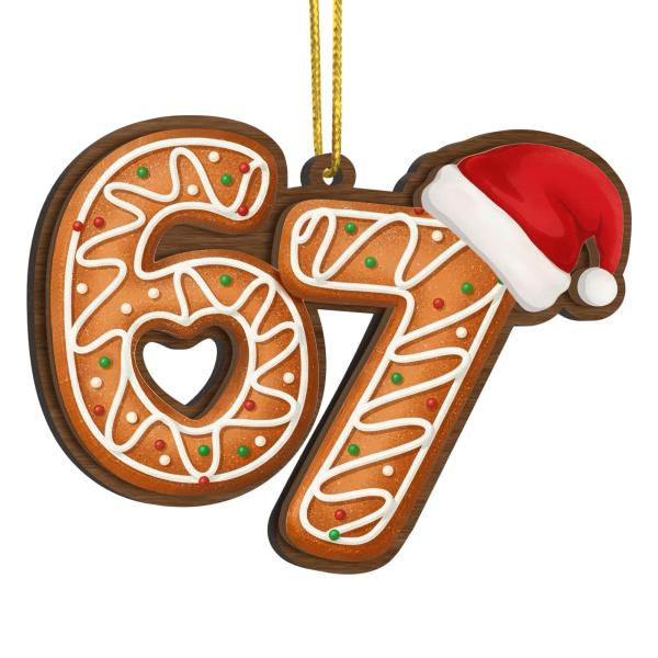 ・Perfect Gift for Teens - Celebrate the holidays with the 67 Christmas Ornament - a funny Christmas ornament and trendy ...