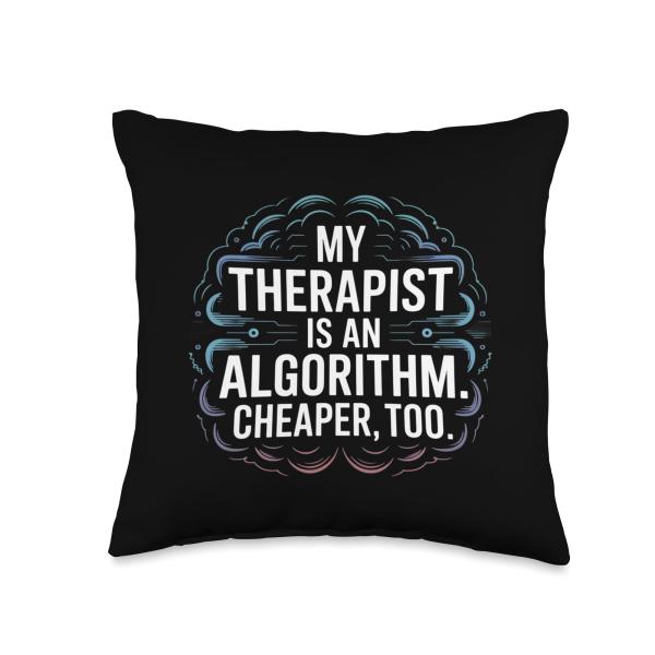 ・Funny AI Quote Design: My Therapist is an Algorithm. Cheaper, Too. Perfect for anyone who sees AI with humor.・Great for...