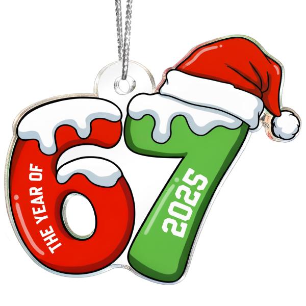 ・Perfect Gift for Teens - Celebrate the holidays with the 67 Christmas Ornament - a funny Christmas ornament and trendy ...