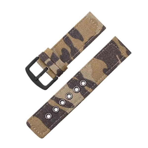 ・【High-Density Nylon Canvas Material, Lightweight and Durable】This watch strap is made of woven nylon fabric, combining ...