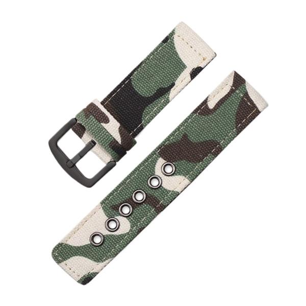 ・【High-Density Nylon Canvas Material, Lightweight and Durable】This watch strap is made of woven nylon fabric, combining ...
