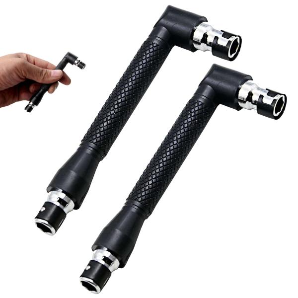 ・【Precision Tool for Tight Spaces】The L-Shaped Mini Double-Ended Socket Wrench is designed with a unique angled shape to...