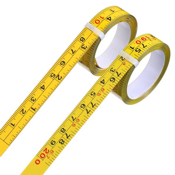 ・PACKAGE CONTENT: Includes two carbon steel adhesive measuring tapes, each measuring 78 inches/200 cm in length. The tap...