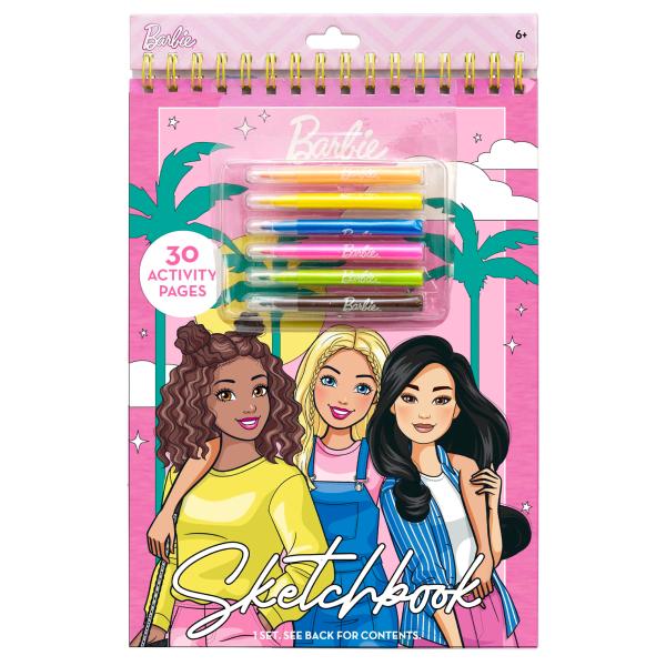 ・30-PAGE BARBIE COLORING BOOK: Create, color, and shine with Barbie! This sketchbook comes with 30 pages to fill with co...