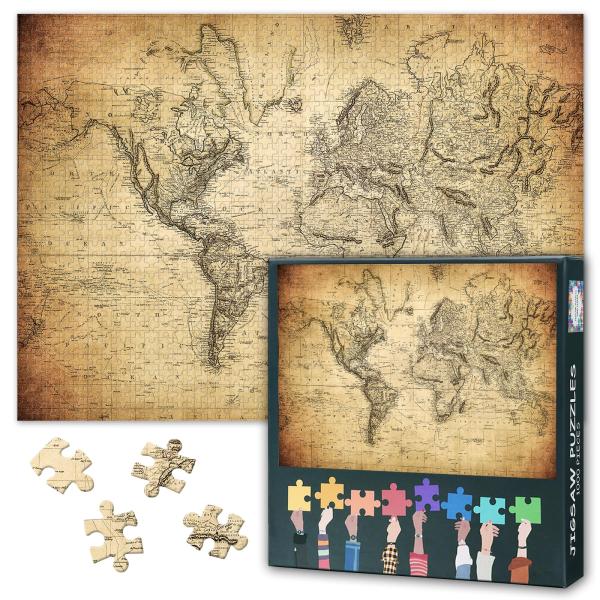 ・Jigsaw Puzzles 1000 Pieces for Adults: Finished Size: 27.5x19.7 IN (70x50 CM). The puzzles packing box is sturdy and ex...