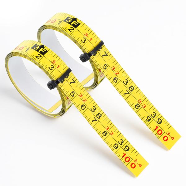 ・【Package Content】You will receive two rolls of steel self-adhesive measuring tapes, each 1m/39.37in ch long and 1.3cm/0...