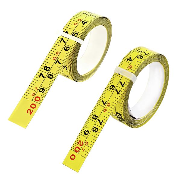 ・Complete 2-Piece Self-Adhesive Measuring Tape Set:Each sticky tape rulers set includes two 200cm/78-inch adhesive tape ...
