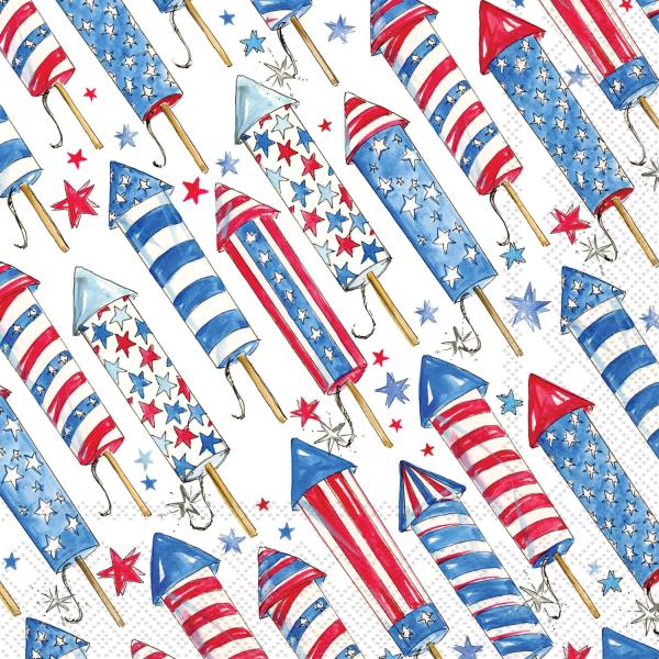 ・3-PLY PAPER NAPKINS Package of 20 premium quality paper napkins featuring design by artist Rosanne Beck・FOR COCKTAIL PA...