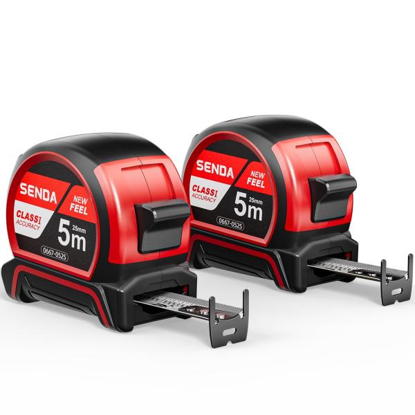 ・Precision Engineering for Accurate Measurements:Our 16ft/25ft tape measure with fractions features a 25mm wide steel bl...