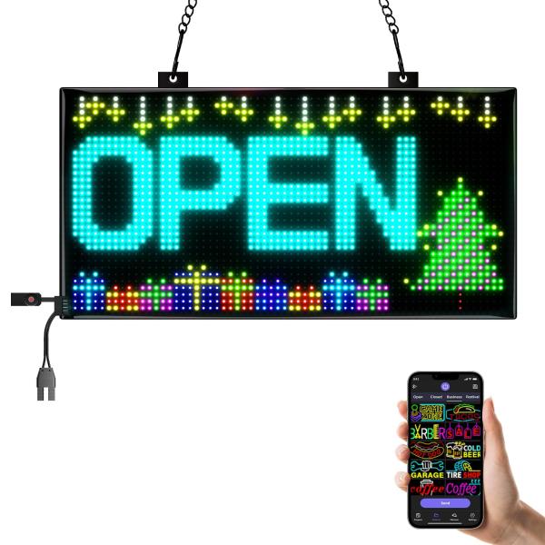 ・PROGRAMMABLE DISPLAY: Features customizable LED text and graphics with multiple dynamic effects and static display opti...