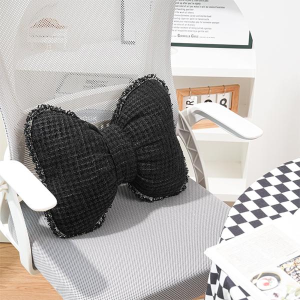 ・【Comfortable Back Support】This bow-shaped pillow features a plush, ergonomic design that provides excellent lumbar supp...