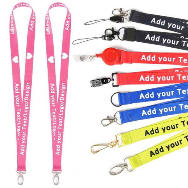 ・【Custom badge lanyard】Create custom lanyards for ID badges with your logo, text, or design! Choose quantities from 10-5...