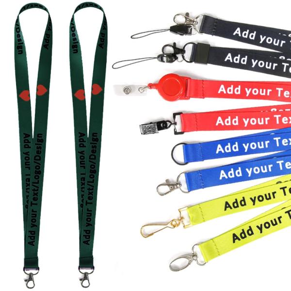 ・【Custom badge lanyard】Create custom lanyards for ID badges with your logo, text, or design! Choose quantities from 10-5...