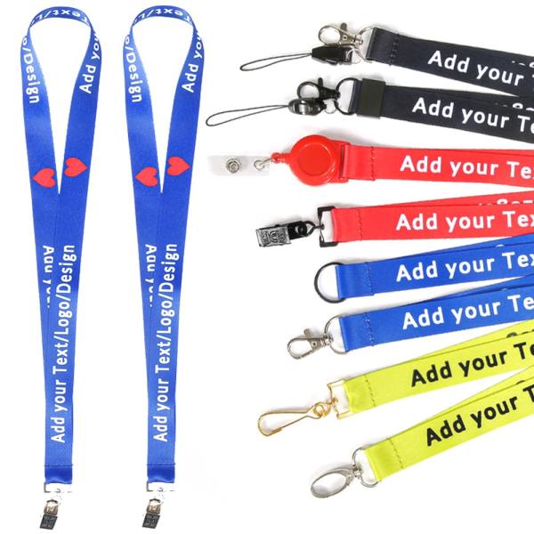 ・【Custom badge lanyard】Create custom lanyards for ID badges with your logo, text, or design! Choose quantities from 10-5...