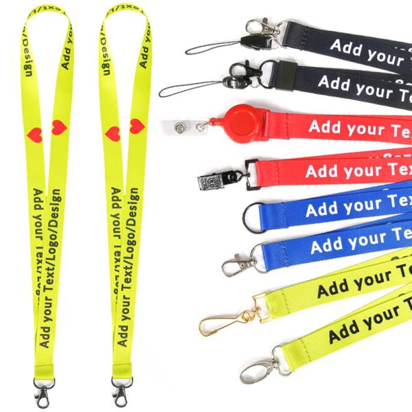 ・【Custom badge lanyard】Create custom lanyards for ID badges with your logo, text, or design! Choose quantities from 10-5...