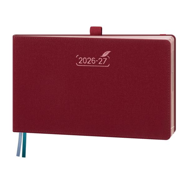 ・MEDIUM HORIZONTAL SIZE - 9" x 5.5" perfect for bag or desk. Rose gold-gilded page edges add elegance - Ideal for studen...