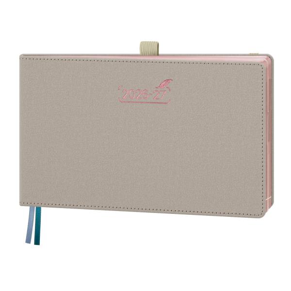 ・MEDIUM HORIZONTAL SIZE - 9" x 5.5" perfect for bag or desk. Rose gold-gilded page edges add elegance - Ideal for studen...