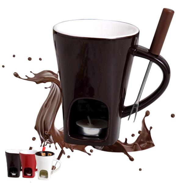 ・Premium Ceramic Chocolate Melting Cup：Crafted from high-quality ceramic, this durable Chocolate Melting Cup features an...