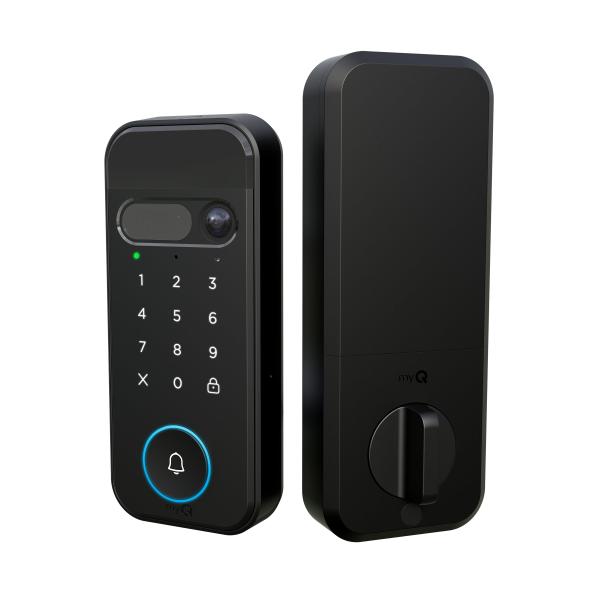・【3イン1設計】スマートデッドボルトロック、ビデオドアベル、2K HDRカメラを1つのデバイスに。 myQアプリを介して、リモートでロック/ロック解除、訪問者を確認し、モーションやドアベルのアラートを受け取ります。・フェイスアクセス:手が...