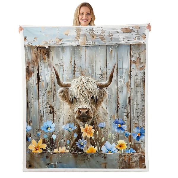 ・Exquisite Design : This vivid printed sherpa blanket Throw Size 50x60 inches.・Lightweight Blanket : This flannel blanke...