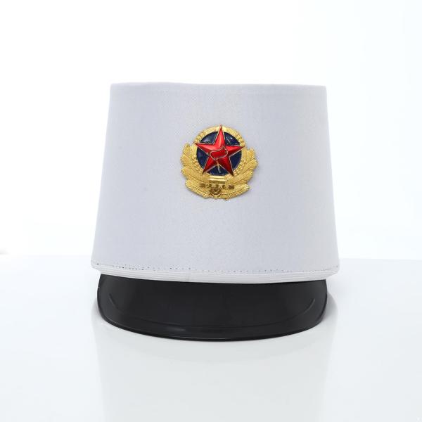 ・Children Adult Drum Horn Uniform Hat Band Hat Conductor Performance Hat with Feather Decor・Made of high quality materia...