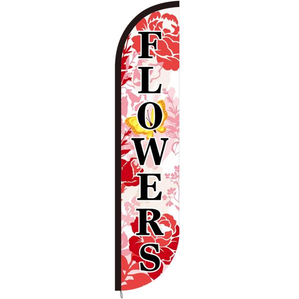 ・Package Included: you will receive a single-sided printed flowers feather flag(NO POLE); Ideal for flowers shops or gar...