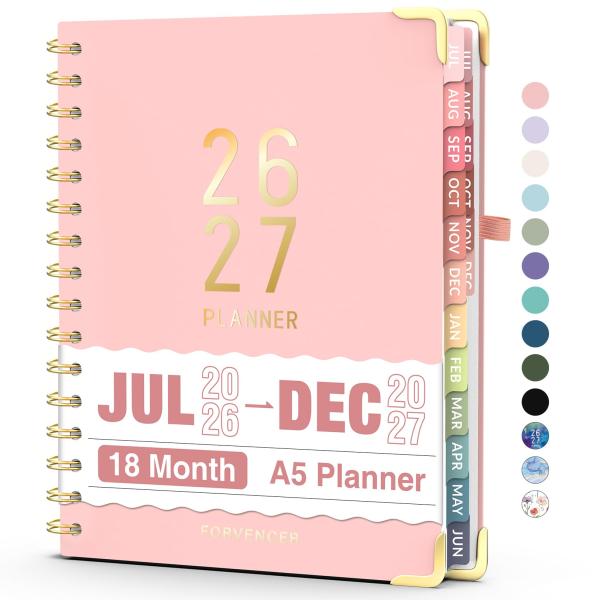 ・Planner 2026-2027: Come with 18 months (Jul 2026 -Dec 2027) for easy jotting down of events, appt, deadlines and meetin...