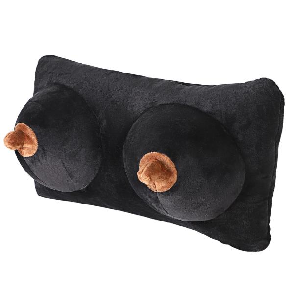 ・【?Boobs Breasts Pillow Cushion】Funny 3D boobs soft memory foam sleep pillow is designed with 3D shape backrest pillow, ...