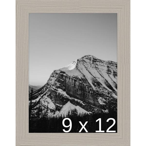 ・This 9 3/4" x 12 3/4" Wood style frame is made from a North American hardwood with a decorative wood pattern wrap. Made...
