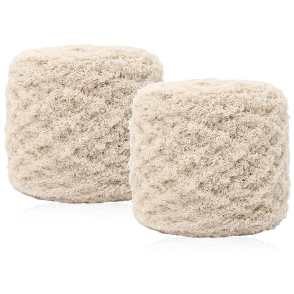 ・Plush ＆ Generous 2-Roll Set - Each set includes two full rolls of sumptuously soft coral fleece yarn, giving you plenty...