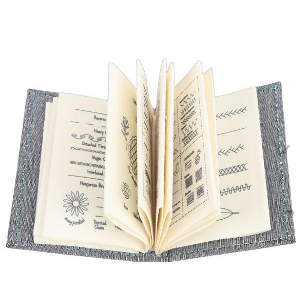 ・[Mini Workshop on The Go] Transform every page of this embroidery stitch book into a hands-on mini workshop, perfect fo...