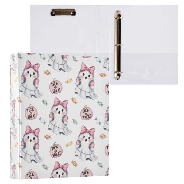 ・?【Large Capacity】Our decorative binder features D-shaped 3 ring mechanism (1.5" diameter), holding 200+ pages, 3 transp...