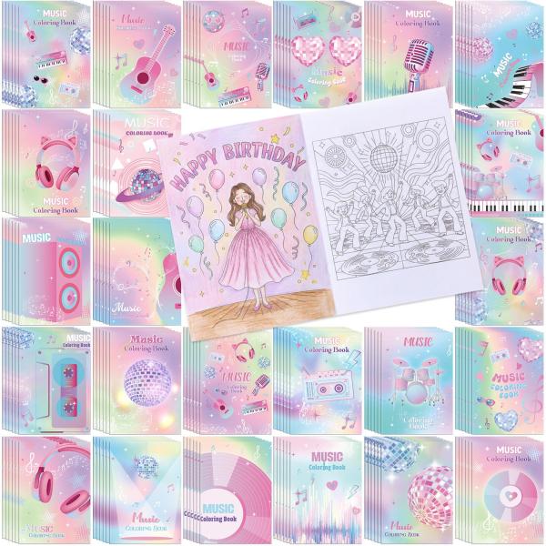 ・幅広いセレクションとバラエティ:楽器(ギター、マイク、キーボード)から象徴的な音楽要素(ビニールレコード、ディスコボール、カセットテープ)まで、音楽に触発された豊富なデザインが特徴の144冊の音楽をテーマにした塗り絵本をお届けします。柔ら...