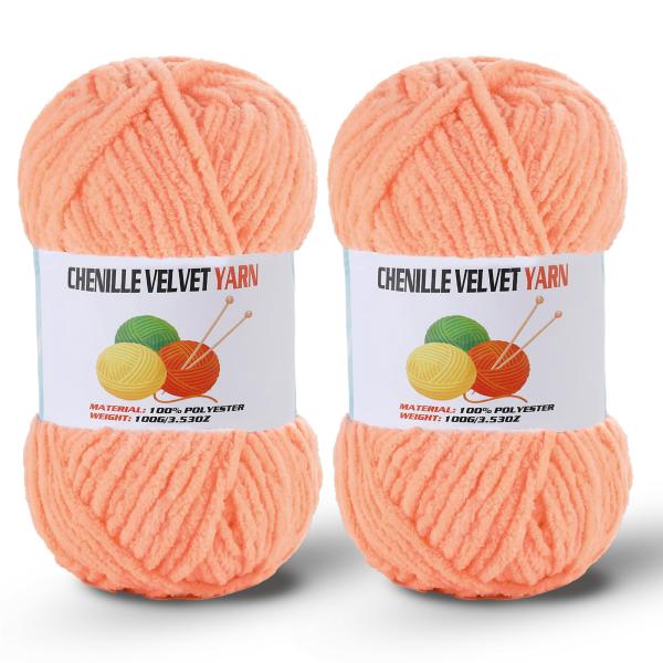 ・Super Fluffy and Soft:The chunky chenille yarn is buttery soft, no shedding or fraying! It remains fluffy and soft afte...