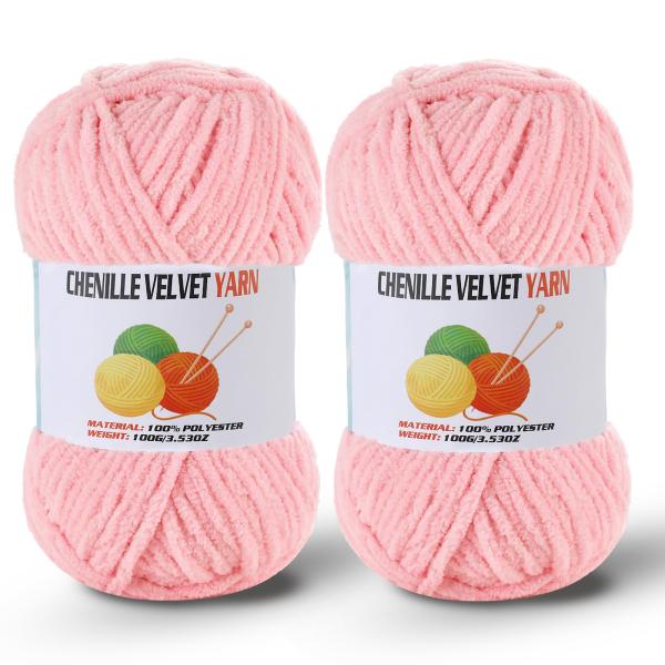 ・Super Fluffy and Soft:The chunky chenille yarn is buttery soft, no shedding or fraying! It remains fluffy and soft afte...