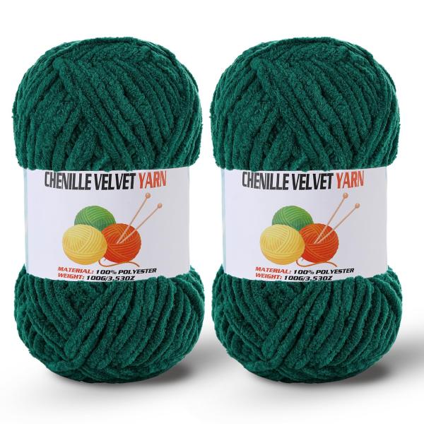 ・Super Fluffy and Soft:The chunky chenille yarn is buttery soft, no shedding or fraying! It remains fluffy and soft afte...