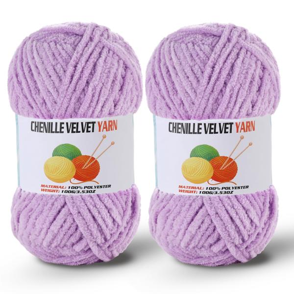 ・Super Fluffy and Soft:The chunky chenille yarn is buttery soft, no shedding or fraying! It remains fluffy and soft afte...