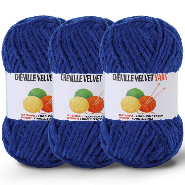・Super Fluffy and Soft:The chunky chenille yarn is buttery soft, no shedding or fraying! It remains fluffy and soft afte...