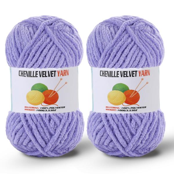 ・Super Fluffy and Soft:The chunky chenille yarn is buttery soft, no shedding or fraying! It remains fluffy and soft afte...