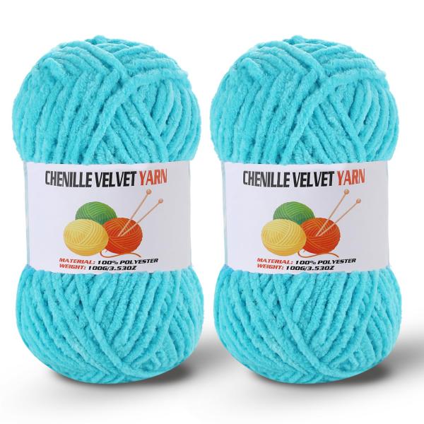 ・Super Fluffy and Soft:The chunky chenille yarn is buttery soft, no shedding or fraying! It remains fluffy and soft afte...