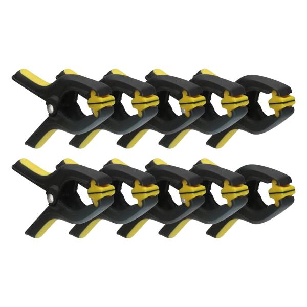 ・Our 10 Pack of Professional Small Spring Clamp designs for sturdy tasks, making for craft, photography backdrops, and h...