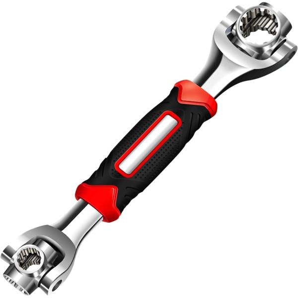 ・?【52-in-1 Multi-function Socket Wrench】The versatile wrench can replace an entire set of separate wrenches, suitable fo...