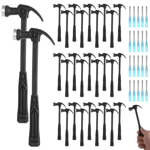 ・Handy Set: Thirty claw hammers and thirty cross screwdrivers included; ample for everyday application and substitutions...