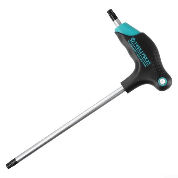 ・【High Hardness ＆ Durability】The T-Handle for Torx Wrench Repair Tool is forged from chromium vanadium steel and heat-tr...